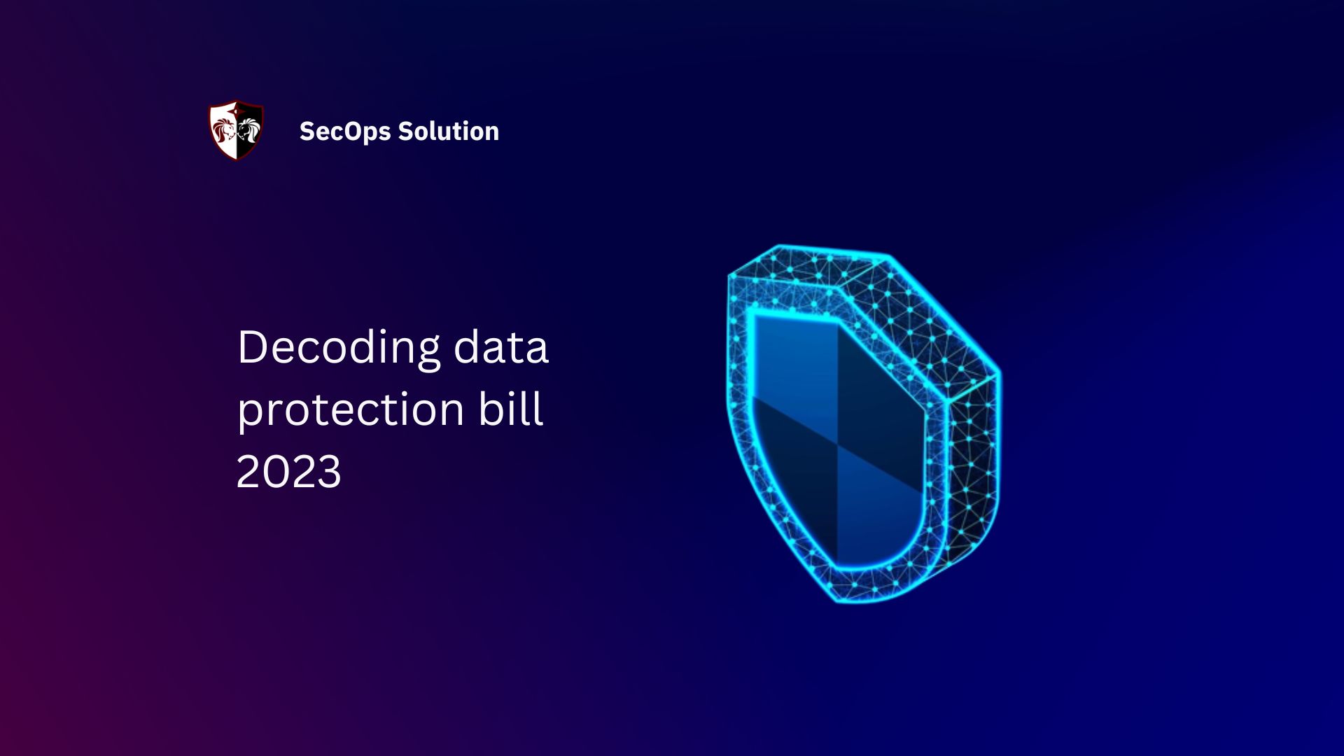 Decoding Data Protection Bill 2024 | SecOps® Solution